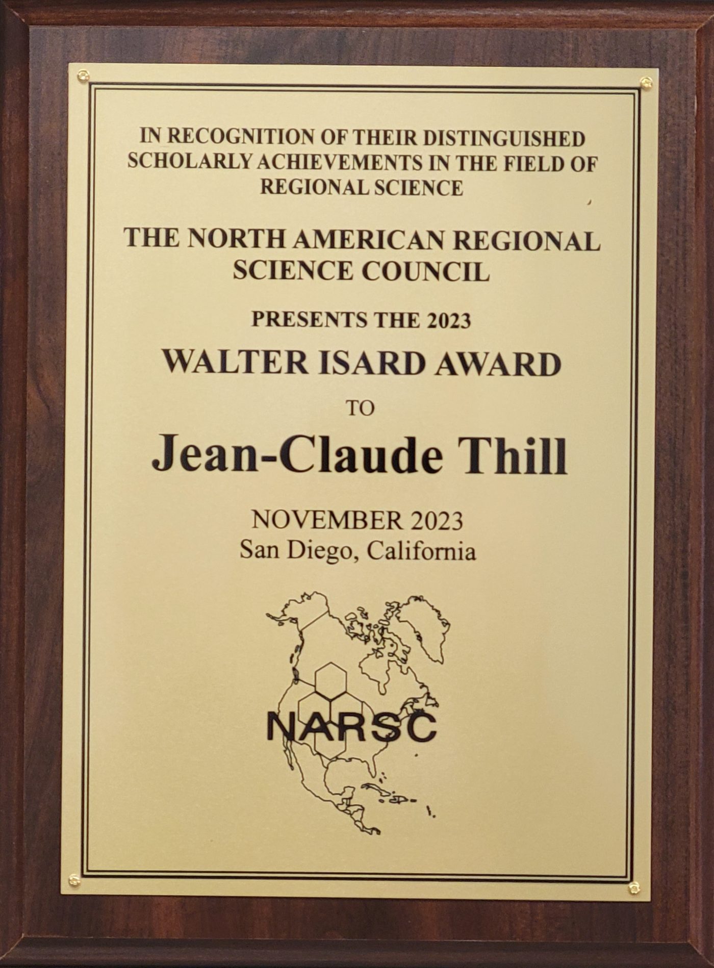 Dr. Jean-Claude Thill wins NARSC award - Department of Earth ...